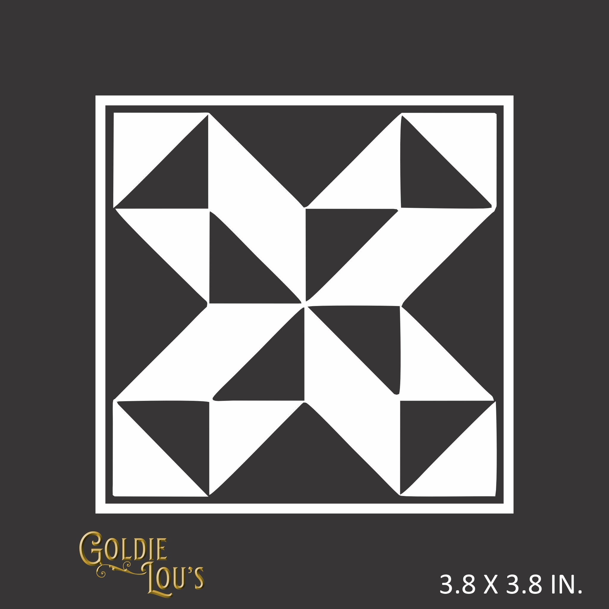 Quilt Block #1 Car Vinyl Decal Kit – Goldie Lou's
